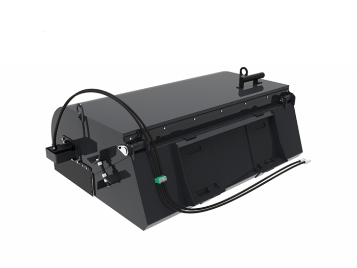 Box Broom Sweeper-Skid Steer Attachments-Wolverine attachments